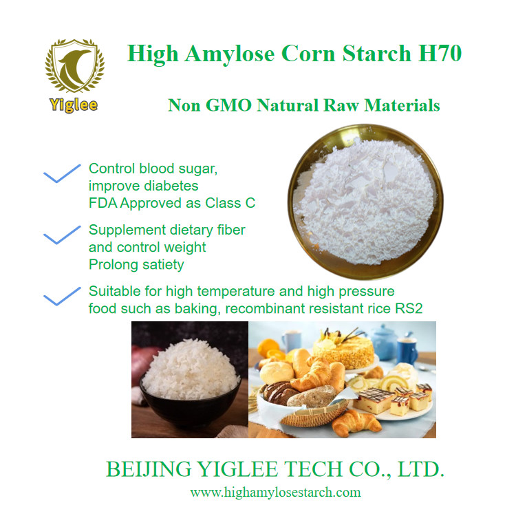 BEIJING YIGLEE TECH High Amylose Maize Starch H70 Non GMO Prebiotics ...